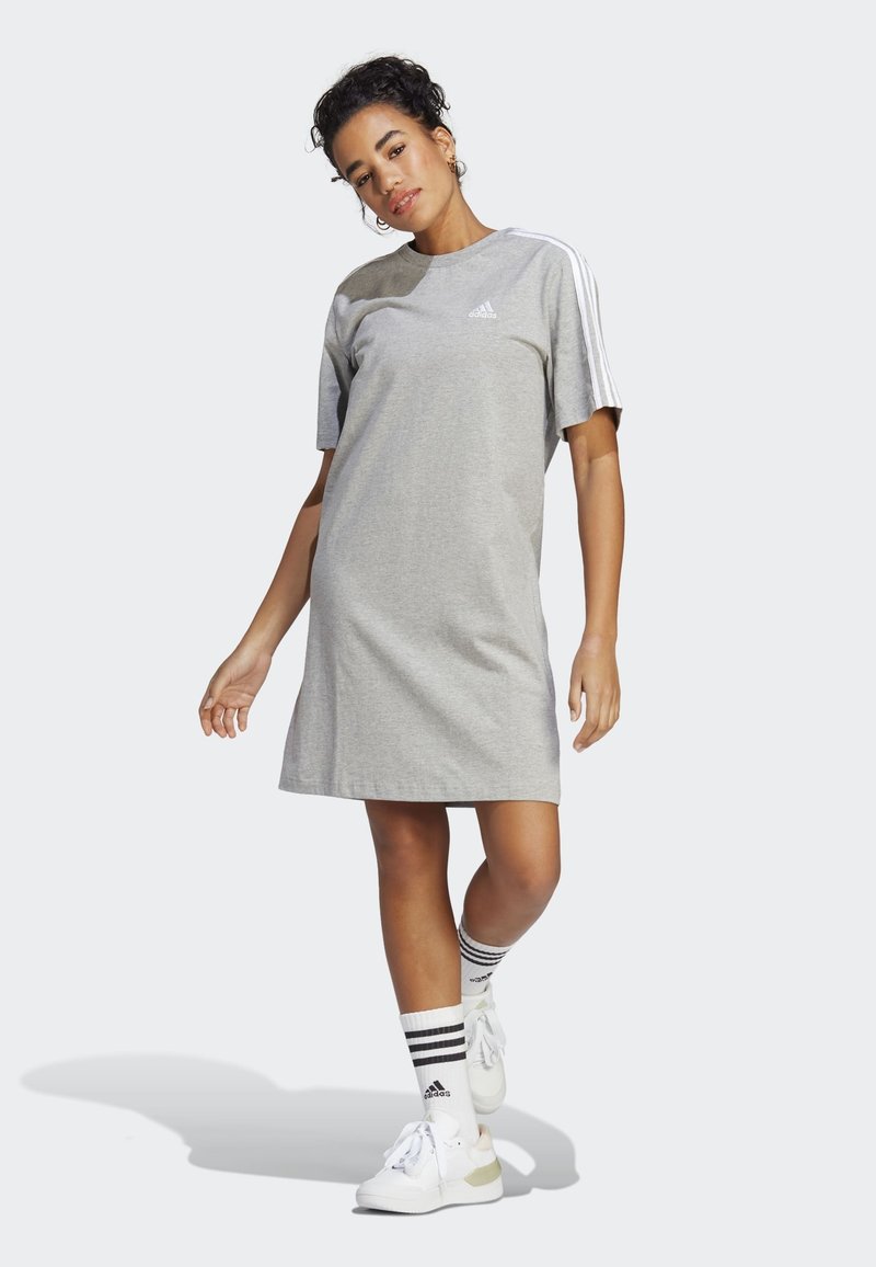 adidas Sportswear ESSENTIALS 3-STRIPES SINGLE BOYFRIEND - Robe en ...