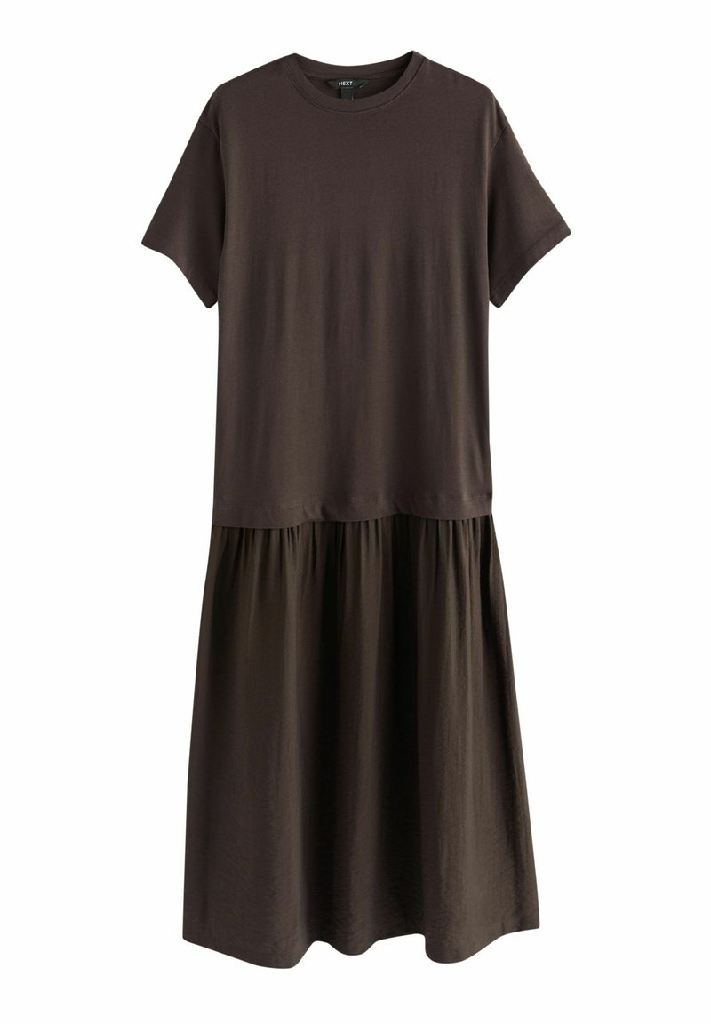 Next Jersey dress - chocolate brown/brown - Zalando
