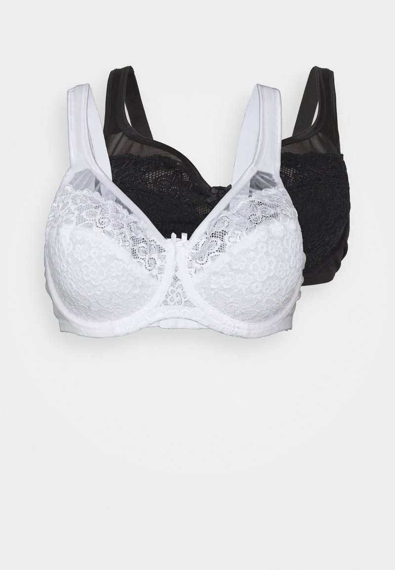 LASCANA MINIMIZER 2 PACK - Underwired bra - black/white/black - Zalando.ie