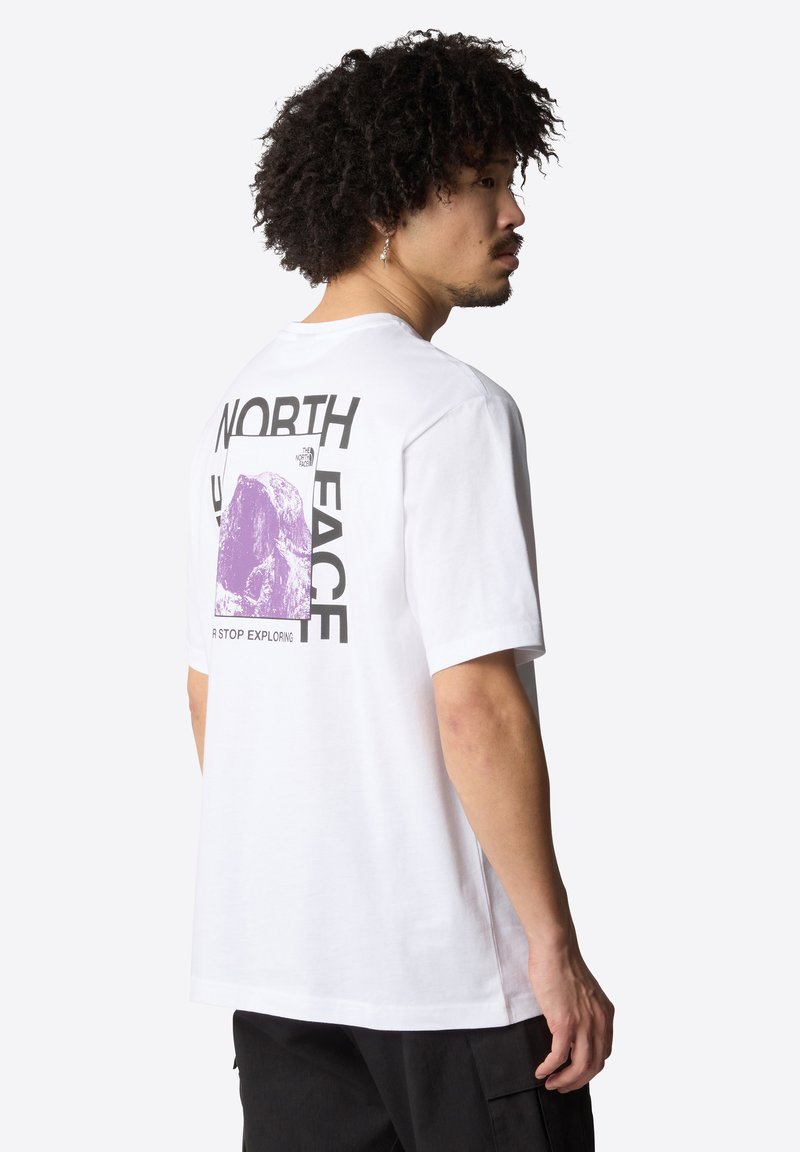 The North Face HALF DOME PHOTO - Print T-shirt - tnf white tnf black ...