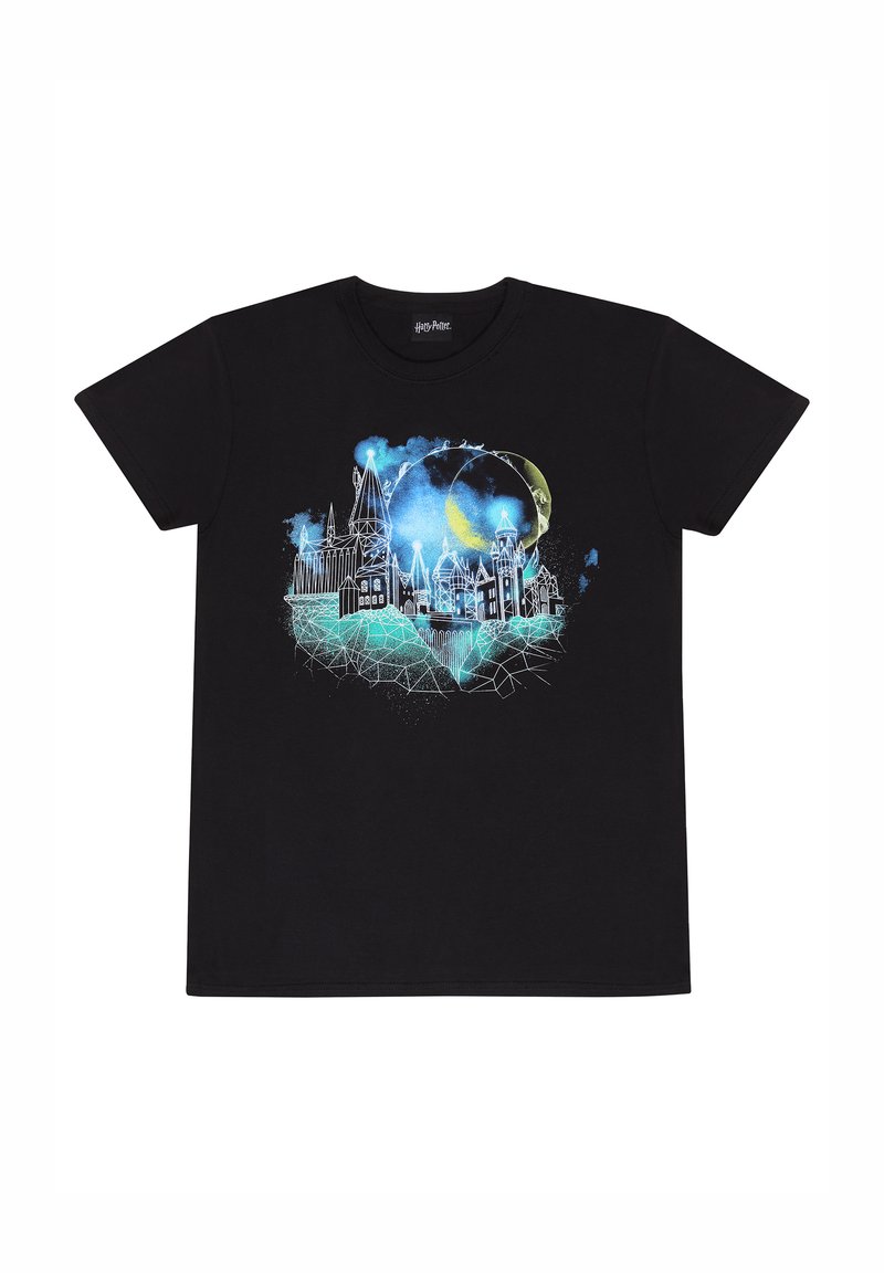 Henry Tiger HARRY POTTER WIREFRAME HOGWARTS - T-shirt print - black ...