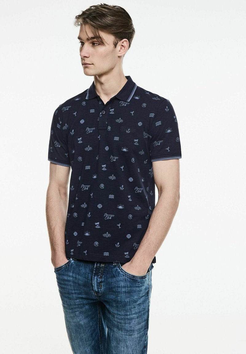 Street One MEN Polo shirt - blau/blue-grey - Zalando