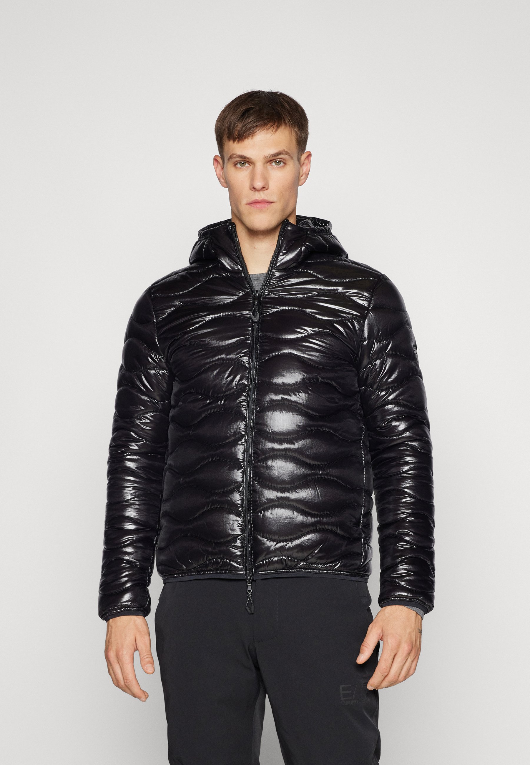EA7 Emporio Armani ST MORITZ PADDED PACKABLE JACKET Veste de ski black noir ZALANDO.FR
