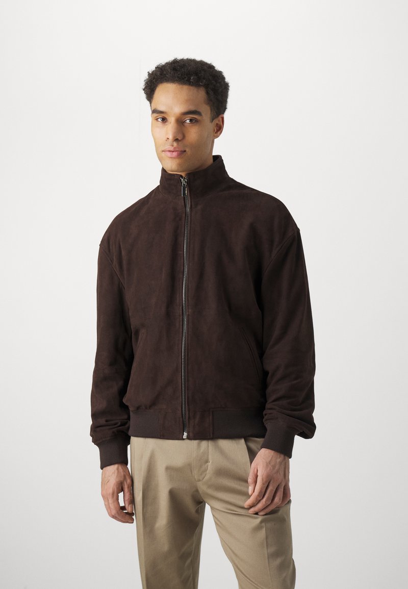 STUDIO ID LUCA JACKET - Bomber Jacket - dark brown - Zalando.ie