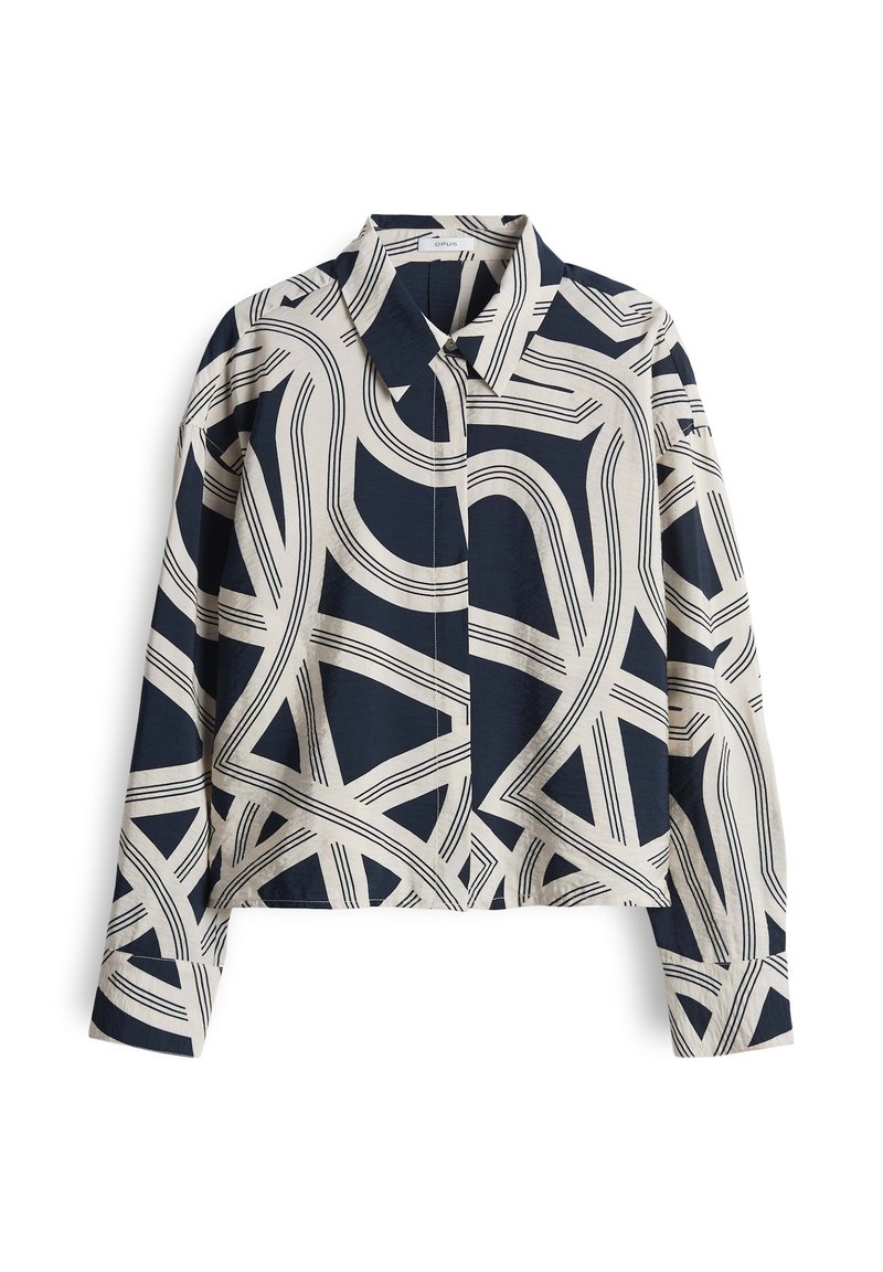 OPUS BOXY FIT PRINT - Chemisier - coal blue/bleu - ZALANDO.CH