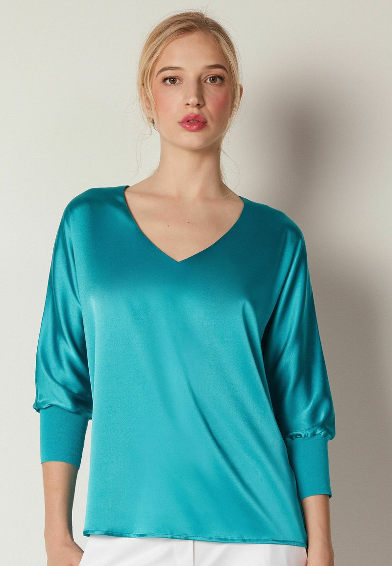 Falconeri Blouse - blau atoll/blue-grey - Zalando