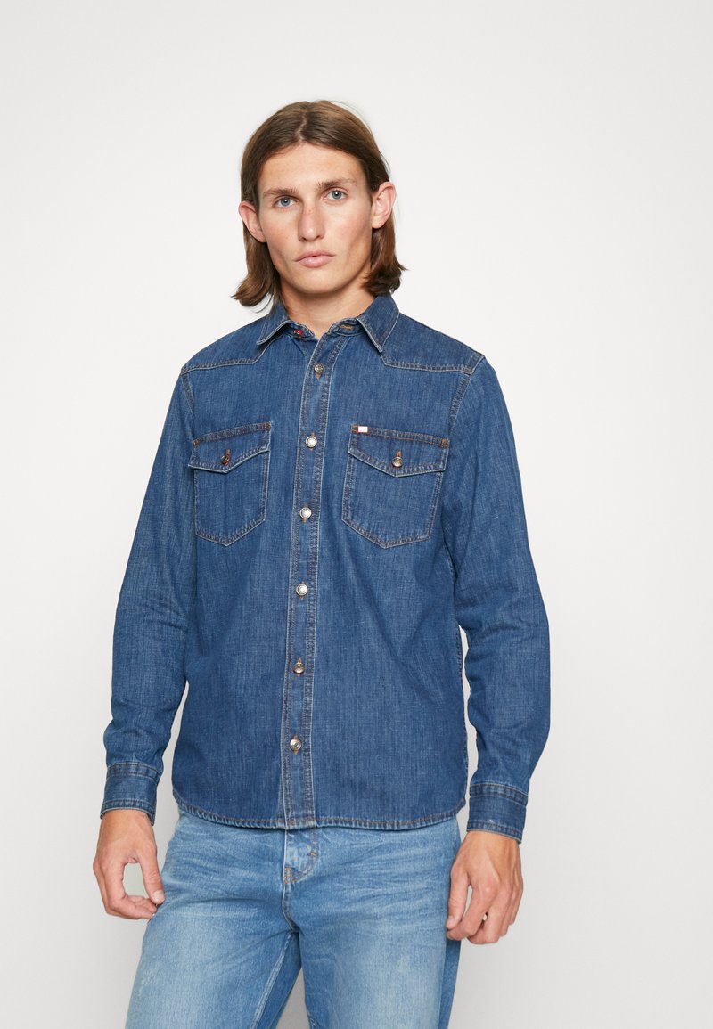 HUGO ELPAZ - Shirt - rinsed denim - Zalando.co.uk