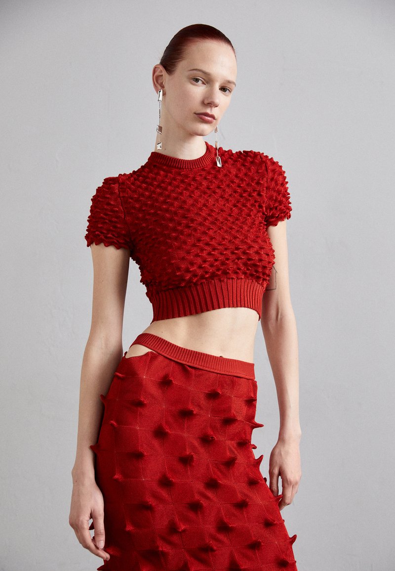 Chet Lo SPIKY - Basic T-shirt - red - Zalando.ie