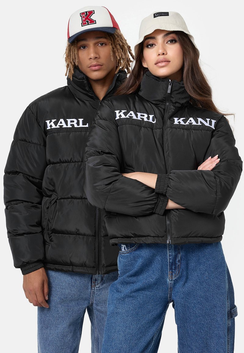 Karl Kani Retro Essential Puffer Jacket Unisex Talvitakki Blackmusta Zalandofi
