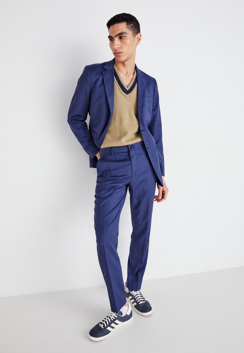 Selected Homme SLHSLIM NEIL CHECK SUIT - Costume - dark sapphire/bleu ...