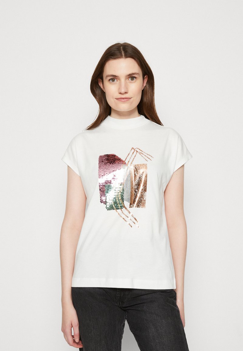 Esprit Collection Print T-shirt - off white/off-white - Zalando.co.uk