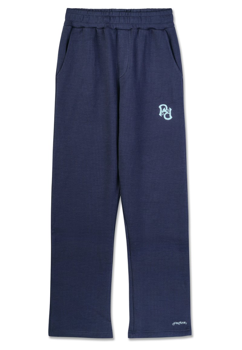 Pegador TROPA STRUCTURED LOOSE PANTS - Jogginghose - washed indigo navy ...