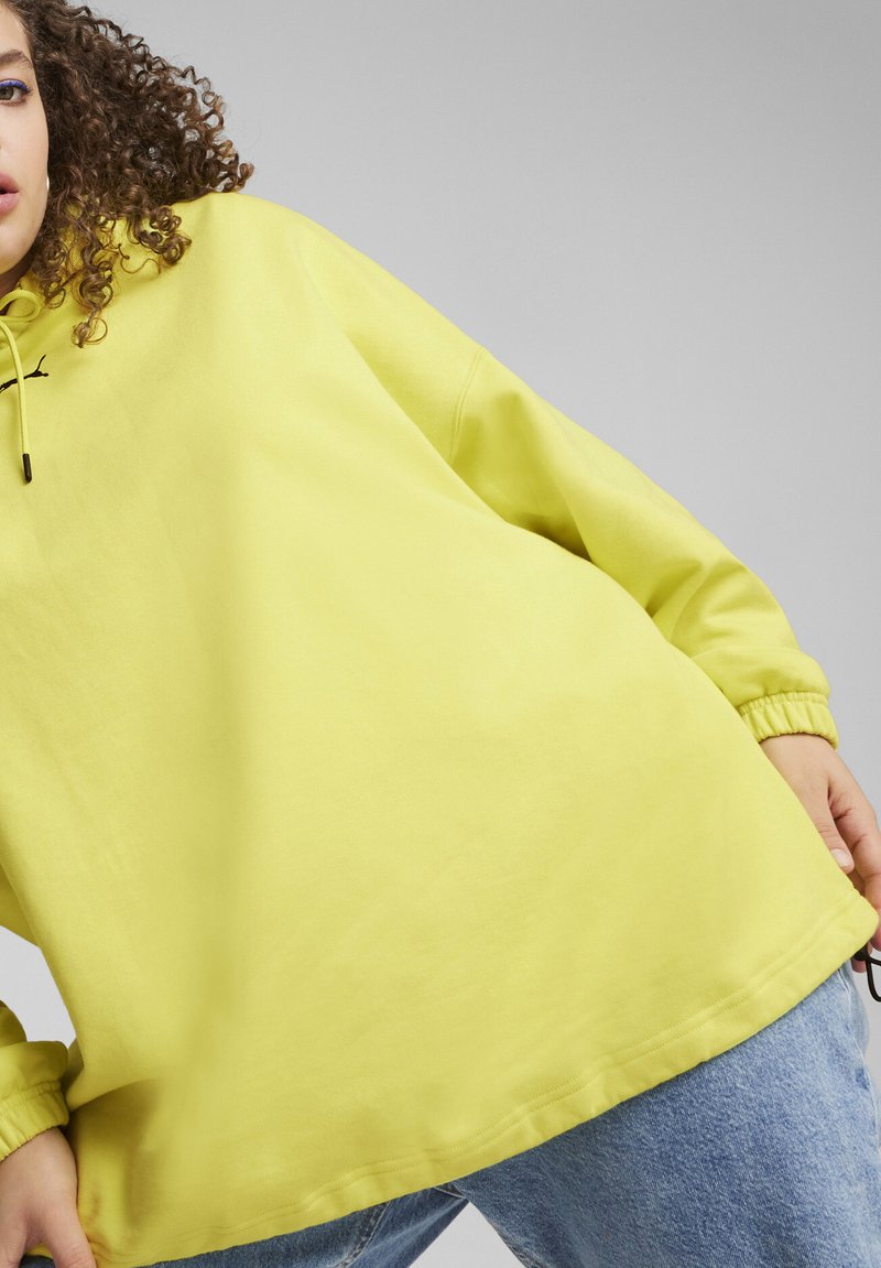 Puma DARE TO OVERSIZED - Sweat à capuche - lime sheen/vert - ZALANDO.FR