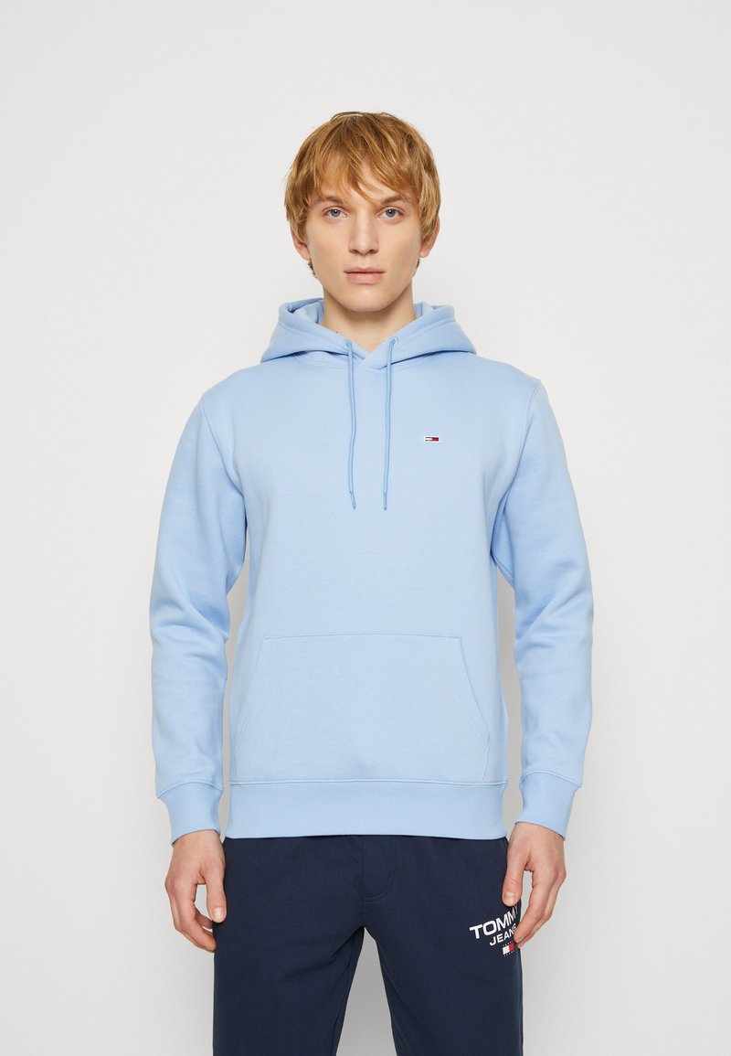 Tommy Jeans REGULAR HOODIE UNISEX - Sudadera - pearly blue/azul claro ...