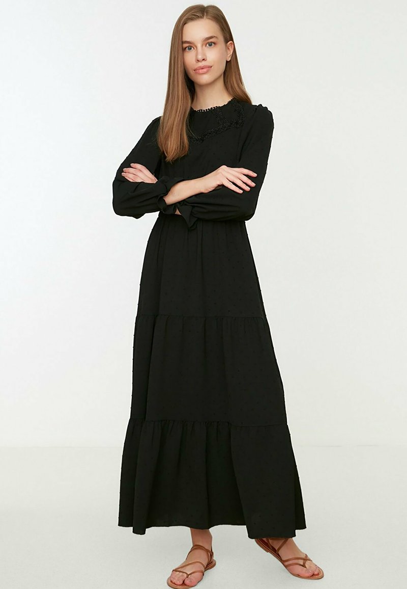 Trendyol Modest Maxi šaty - black/černá - Zalando.cz
