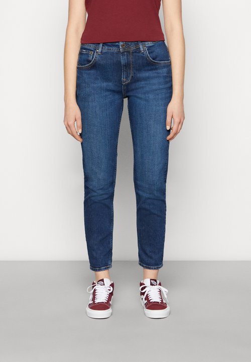 Pepe Jeans VIOLET - Slim fit -farkut - denim/sininen denim - Zalando.fi