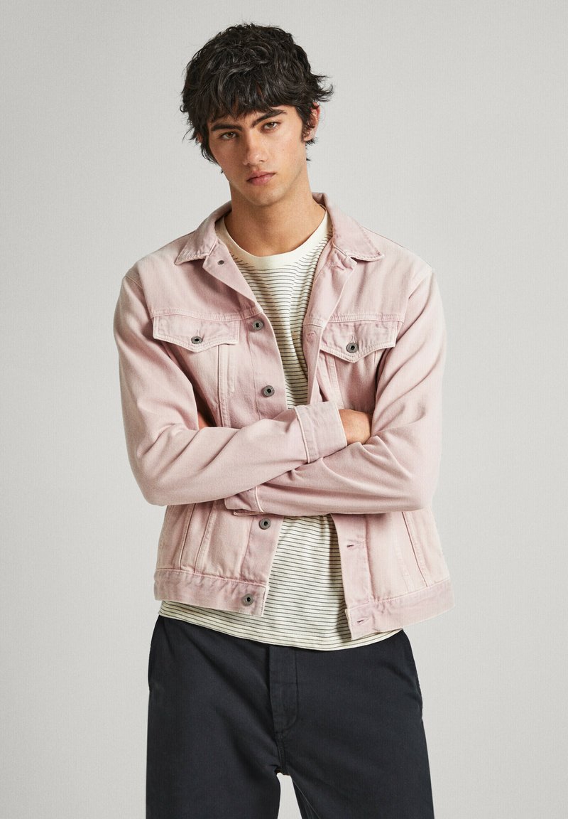 Pepe Jeans PINNERS CLRD - Denim jacket - ash rose pink/pink - Zalando.de