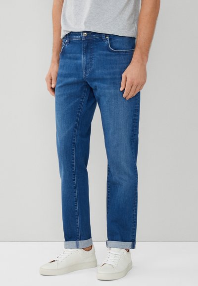 Hackett London LIGHT SELVAGE - Jeans Straight Leg - lt denim/blue denim ...