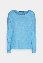 Vero Moda VMCREWLEFILE V-NECK - Strickpullover - bonnie blue/hellblau - Zalando.ch