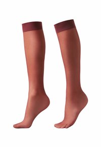 Calzedonia Knee high socks - rot wine red purple/mauve - Zalando