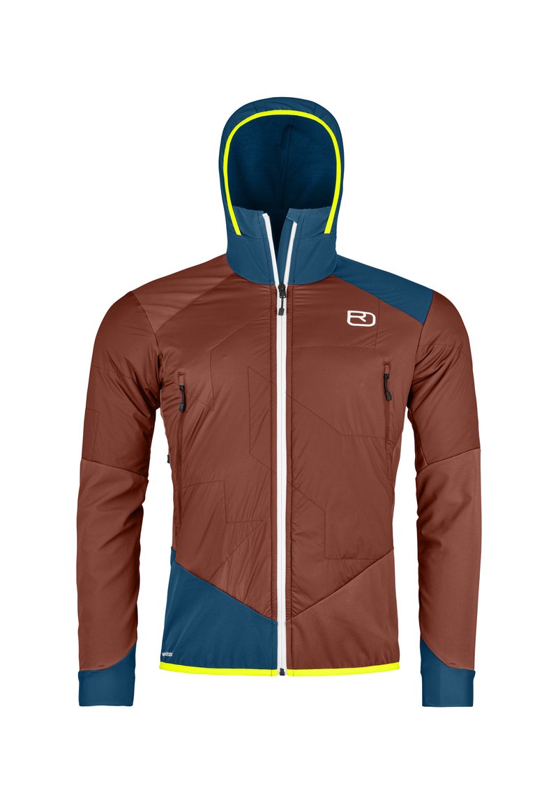 ORTOVOX SWISSWOOL COL BECCHEI HYBRID - Soft shell jacket - clay orange ...