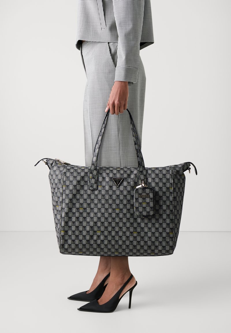 Guess WAVE CARRYON LARGE TOTE - Tote bag - black - Zalando.ie