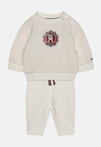 Tommy Hilfiger BABY CHECK STAMP CREWSUIT UNISEX SET - Fleecepullover ...