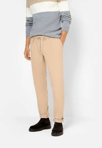 BRAX STYLE FABIO - Stoffhose - vintage/beige-meliert - Zalando.de