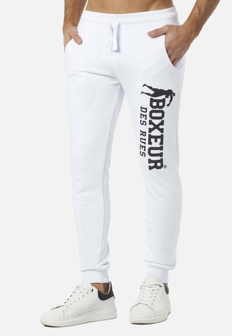 Boxeur Des Rues SLIM FIT WITH LOGO - Jogginghose - weiss/weiß - Zalando.ch