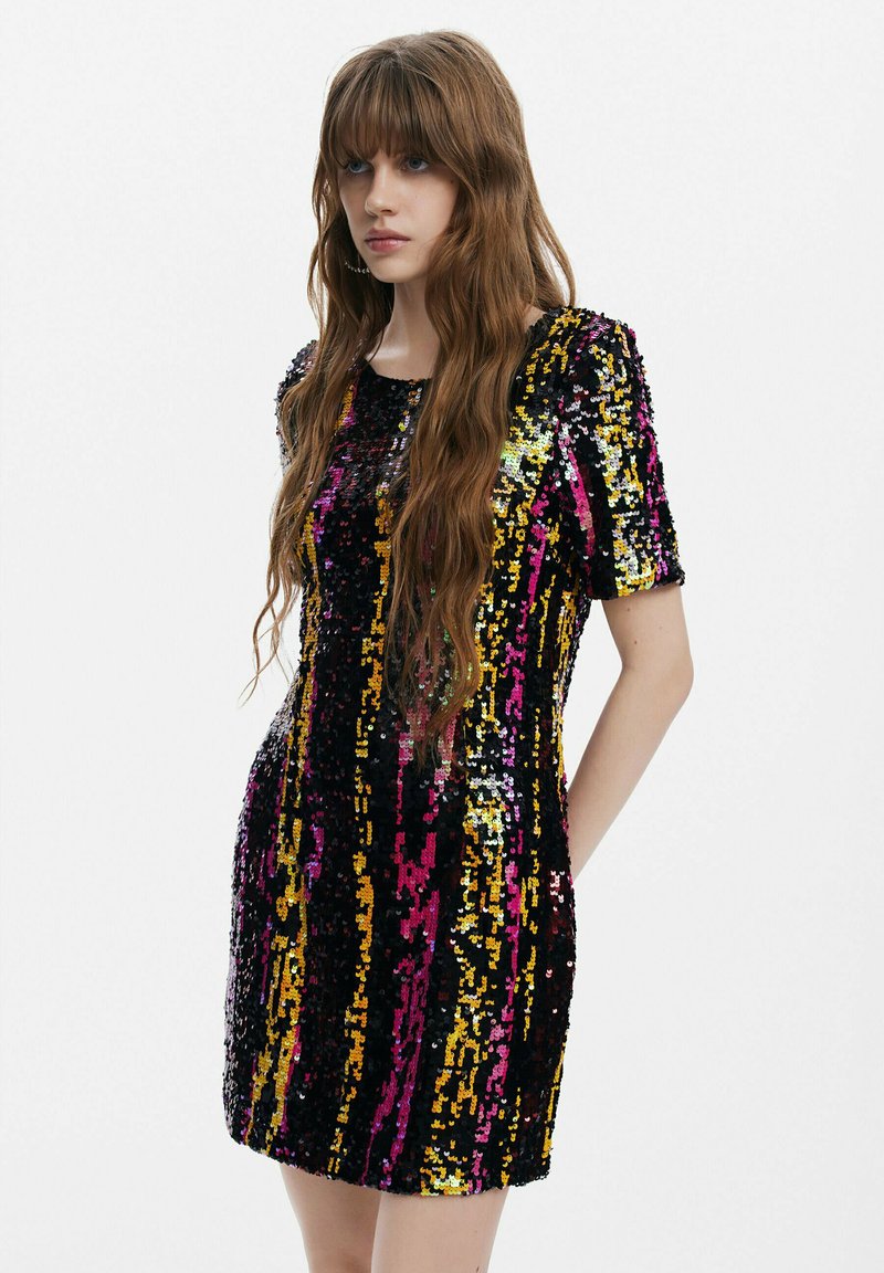 Desigual Sukienka koktajlowa/czarny - Zalando.pl