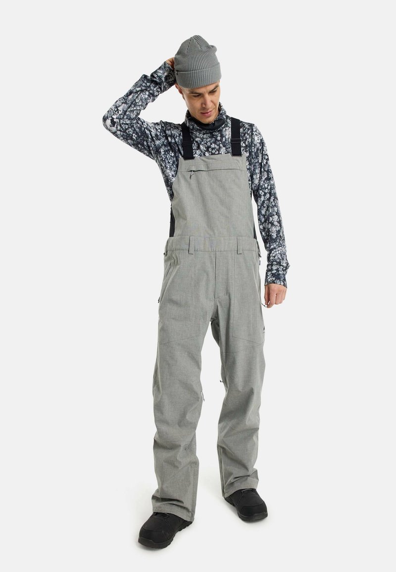 Burton SNOWDIAL BIB - Snowboard-Hosen - sharkskin/grau - Zalando.de