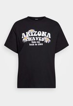 Even&Odd TONJA ARIZONA WAVES - Nyomott mintás póló - black/fekete ...