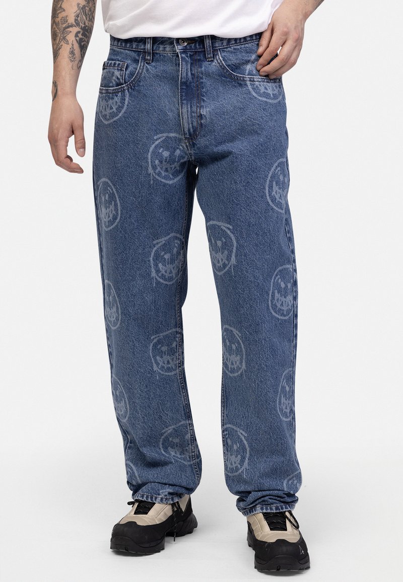 Redefined Rebel TOKYO SMILEY LOOSE FIT - Jeans Relaxed Fit - mid blue ...
