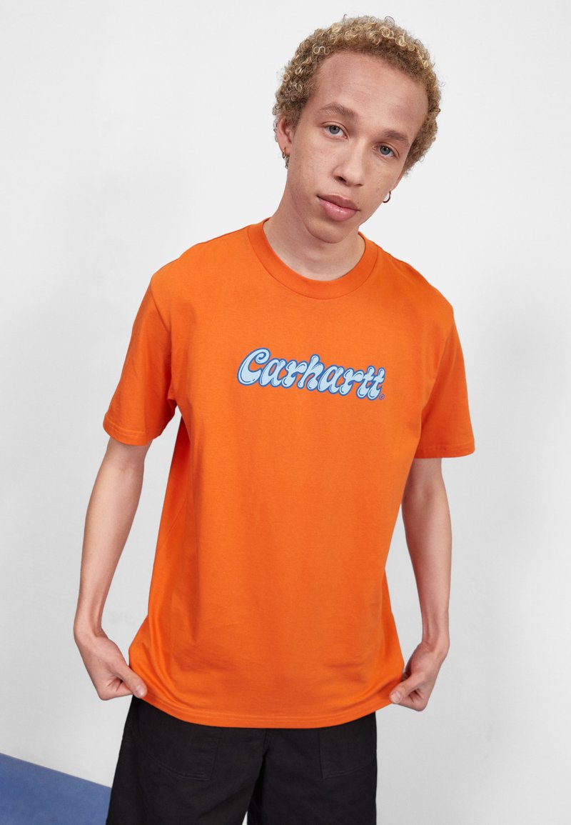 Carhartt WIP LIQUID SCRIPT - T-Shirt print - kumquat/koralle - Zalando.ch