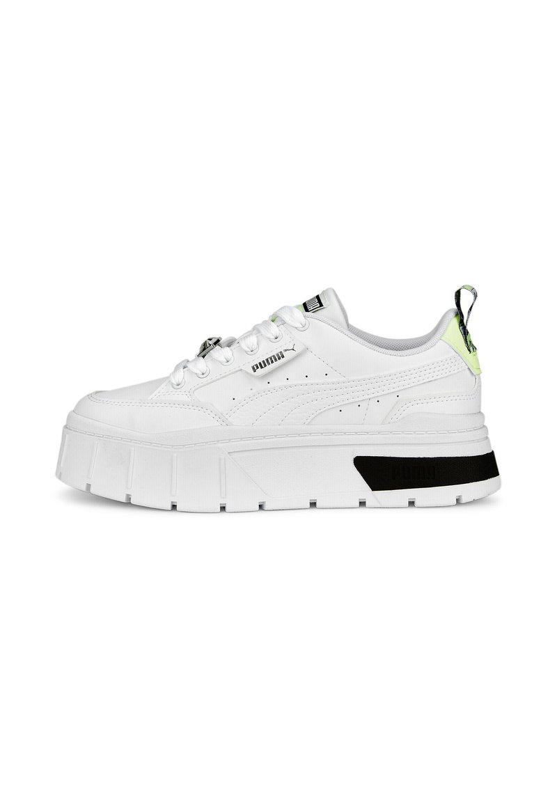 Puma MAYZE STACK RULEB - Sneakers laag - white fast yellow/wit - Zalando.nl