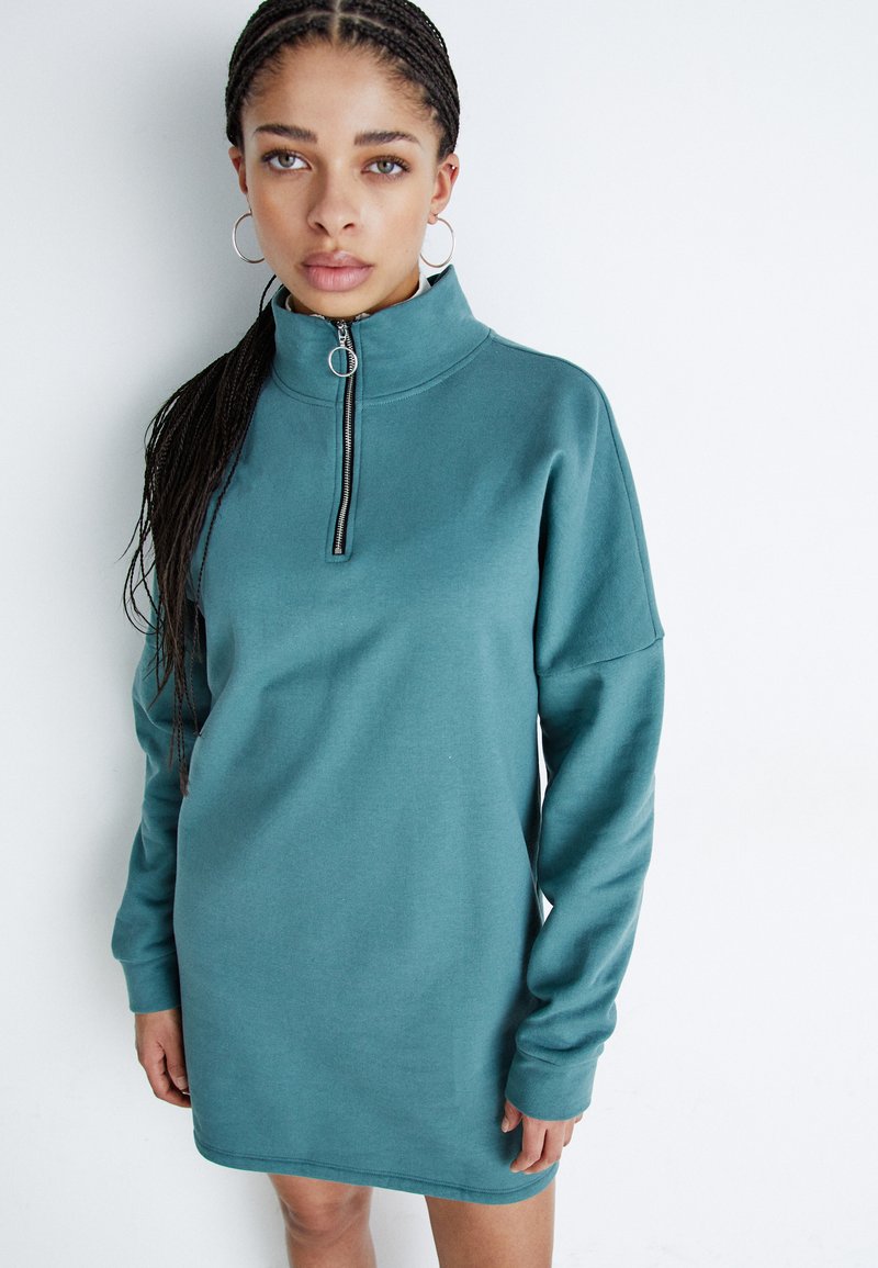 Noisy May NMPROJECT ZIP DRESS - Freizeitkleid - north atlantic/grün ...