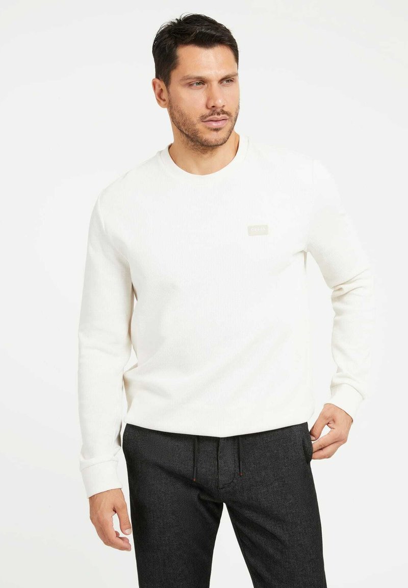 Guess STRETCH TECH - Felpa - blanc/bianco - Zalando.it