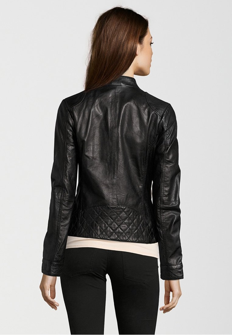 H.I.S SAIMINA - Leather jacket - black - Zalando
