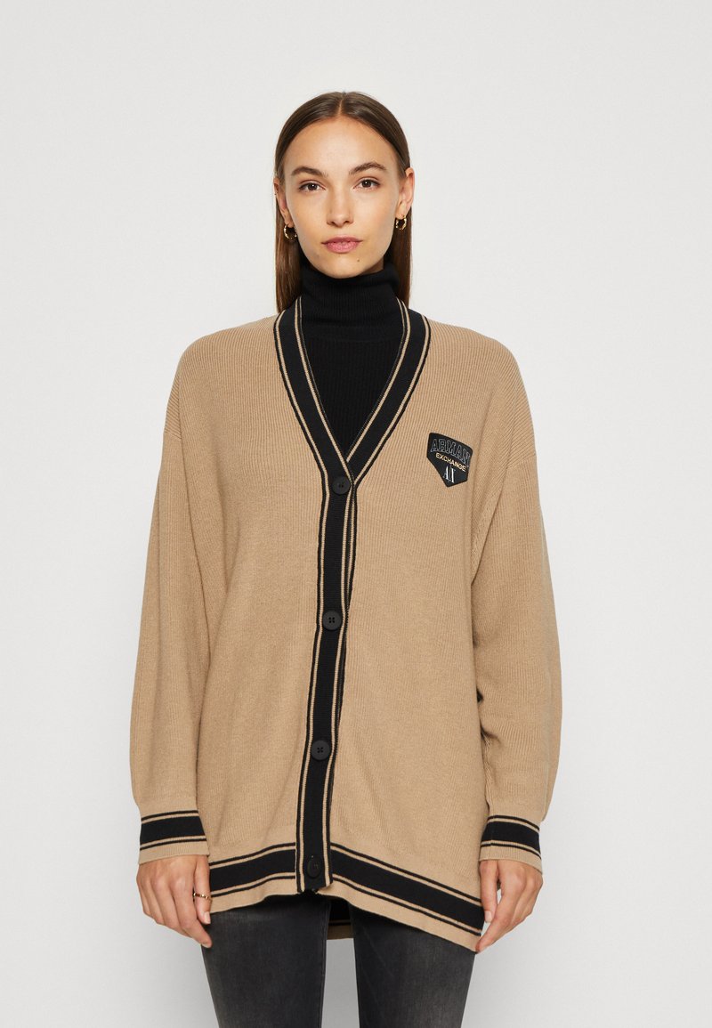 Armani Exchange CARDIGAN - Kardigán - stage/ťavia farba - Zalando.sk