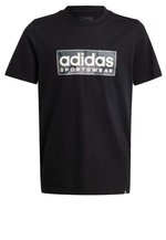 adidas Sportswear CAMO LINEAR GRAPHIC TEE - Print T-shirt - black ...