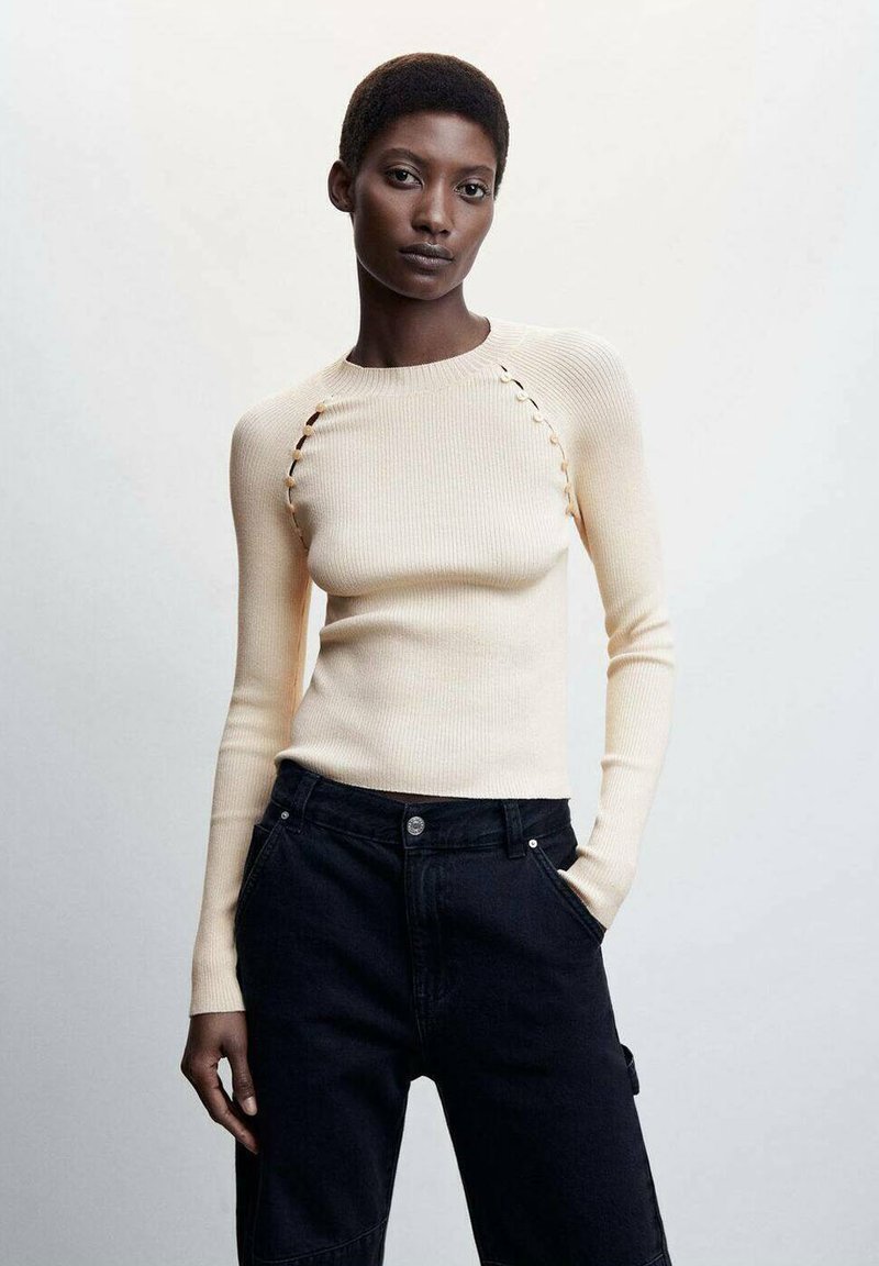 Mango FENETRE - Jumper - ecru/off-white - Zalando.ie