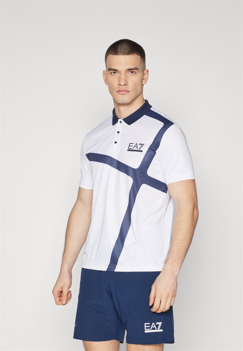 EA7 Emporio Armani TENNIS PRO GRAPHIC - T-Shirt sport - white/bianco - Zalando.it