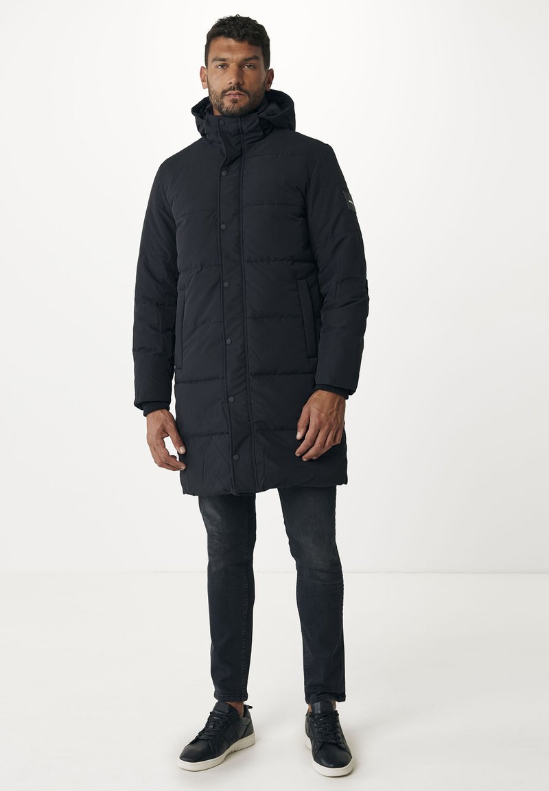 Mexx Long Hooded Puffer Coat - Manteau d'hiver - black/noir - ZALANDO.FR