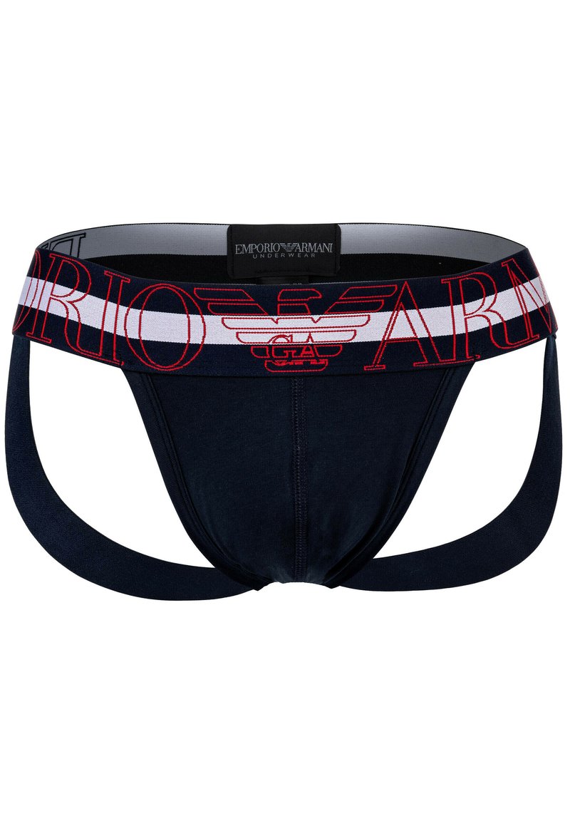 Emporio Armani JOCKSTRAP MEGALOGO TANGA SLIP STRETCH - Slip - marine ...
