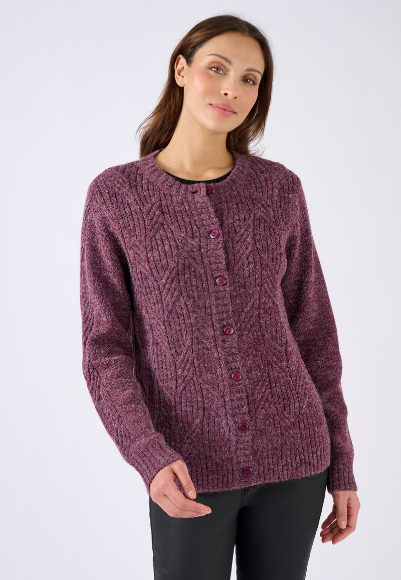 Damart CHINÉE THERMOLACTYL - Cardigan - grape heather/viola scuro ...