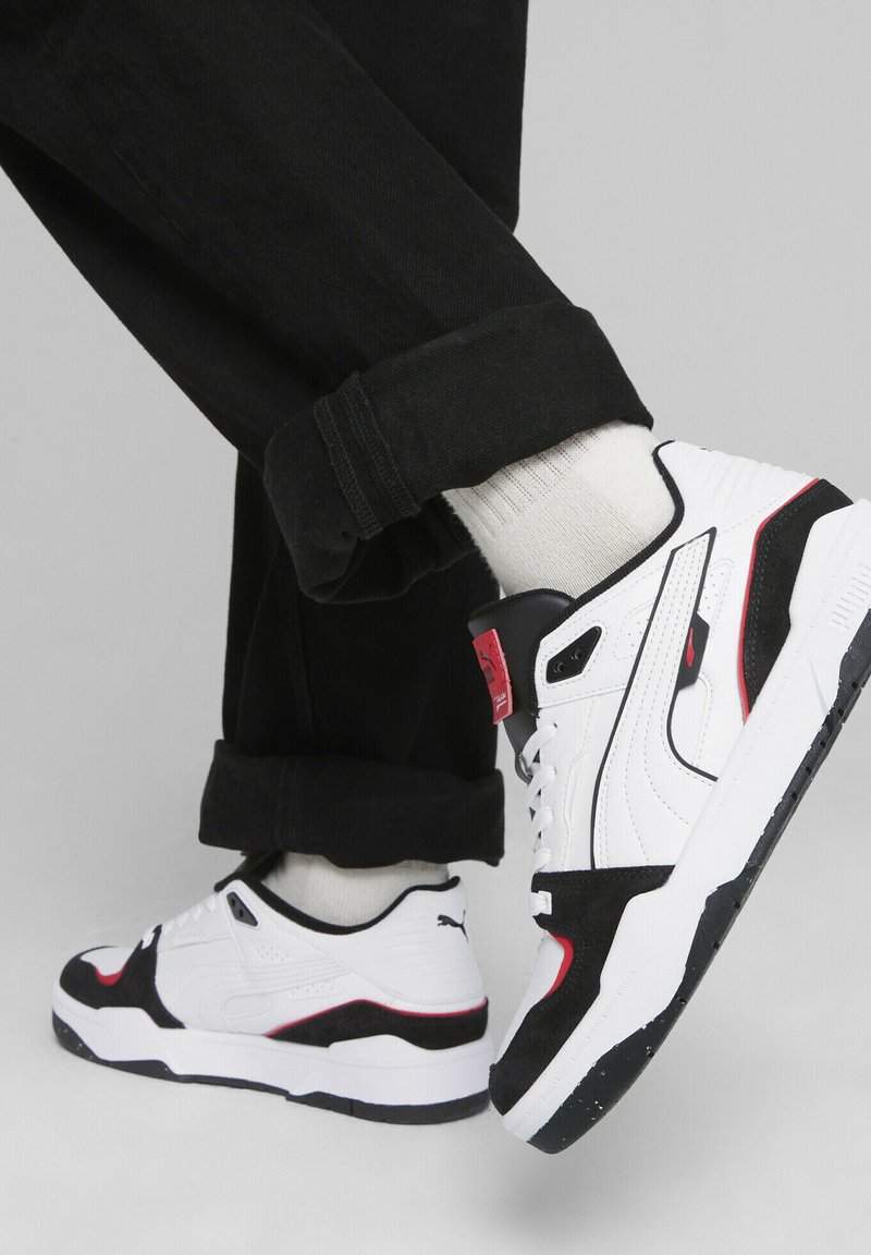 Puma SLIPSTREAM BBALL MIX SNEAKERS - Zapatillas - white- black/blanco ...