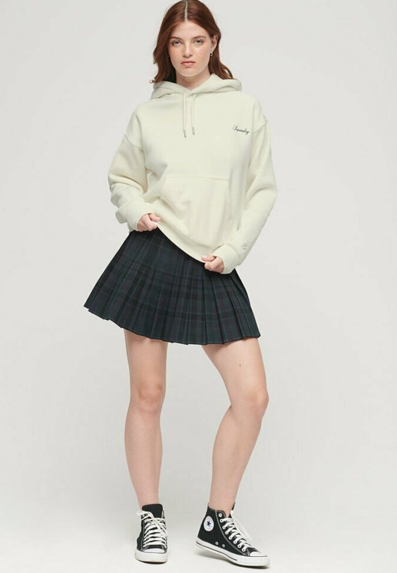 Superdry DROP NEEDLE BOXY - Hoodie - off white/white - Zalando.ie