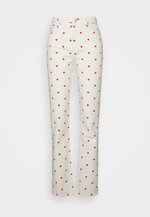 Envii ENBREE STRAIGHT - Jeans Straight Leg - white/red/weiß - Zalando.ch