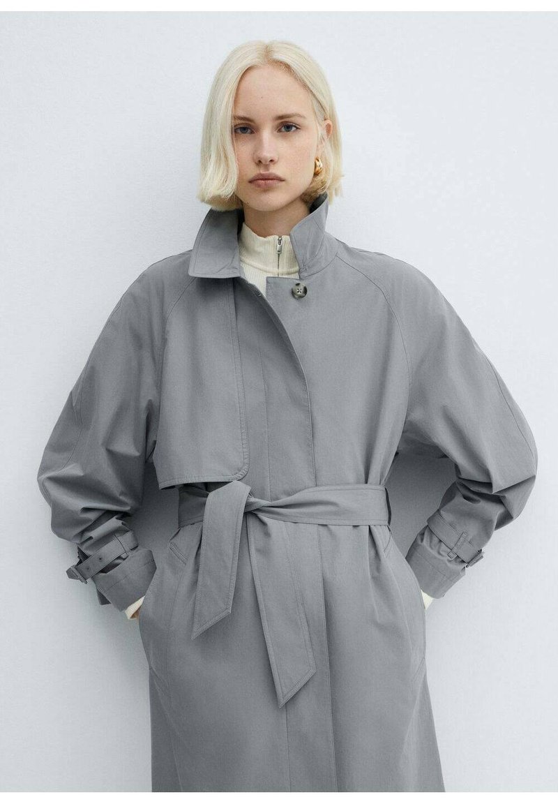 Mango JACKET - Faux leather jacket - blauw/dark blue - Zalando.ie