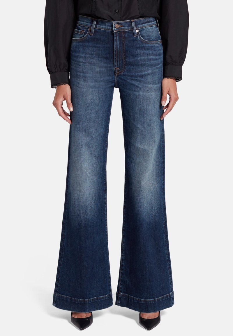 7 for all mankind MODERN DOJO RETRO - Flared jeans - dark blue/mørkeblå ...